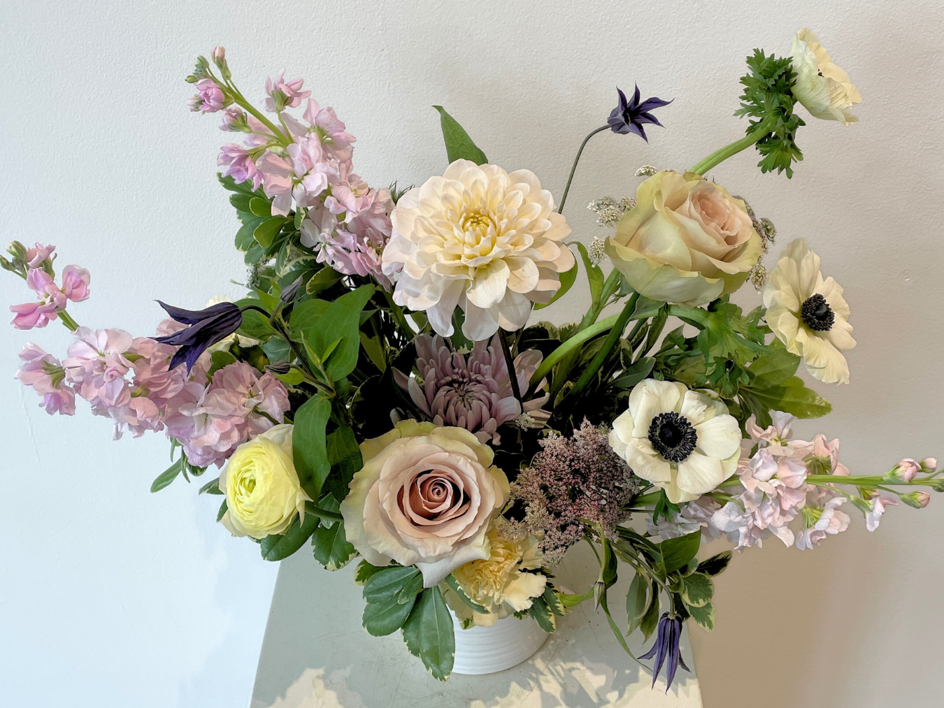 Neutral Designer’s Choice Flower Arrangement – Beet & Yarrow | Denver ...